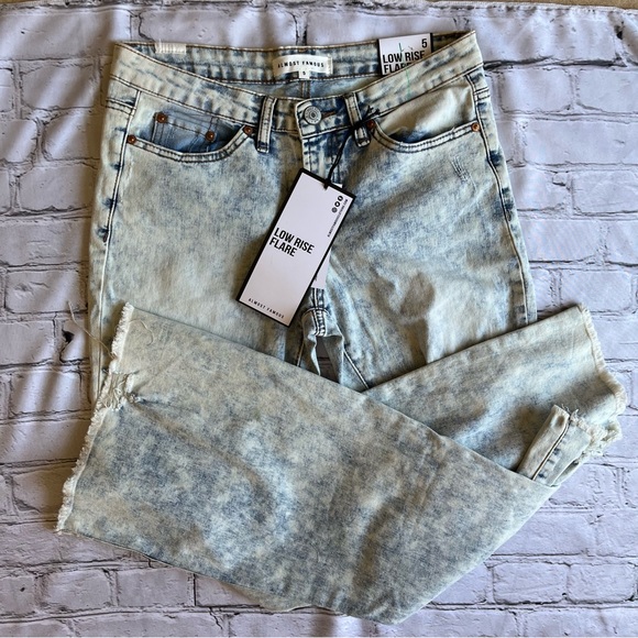 Almost Famous | Jeans | Almost Famous Acid Washed Low Rise Flare 5 Nwt ...